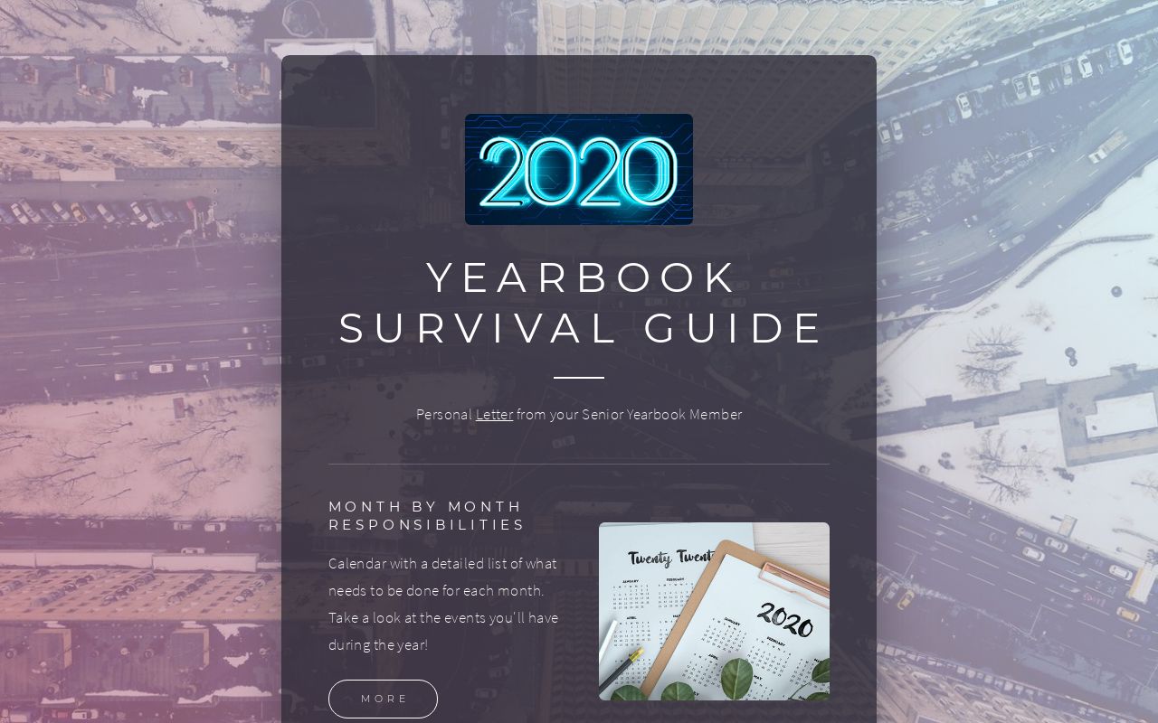 2020 Yearbook Survival Guide